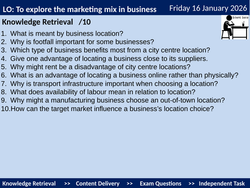 GCSE Business Lesson: The Marketing Mix (4Ps) Complete Lesson Pack with ...