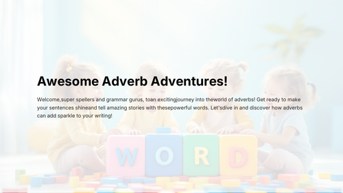 Awesome Adverb Adventures | Fun Grammar Worksheets for Grades 3–5 ...