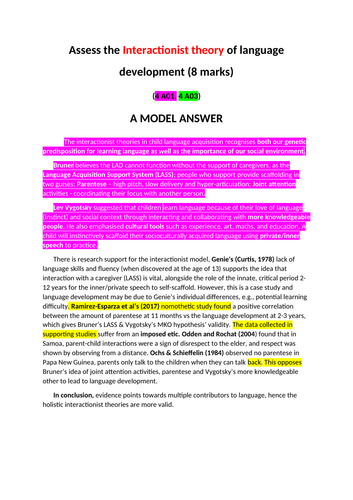 12. Theories of Language development | Teaching Resources