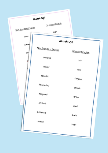 Standard English and Non Standard English - Resource pack | Teaching ...
