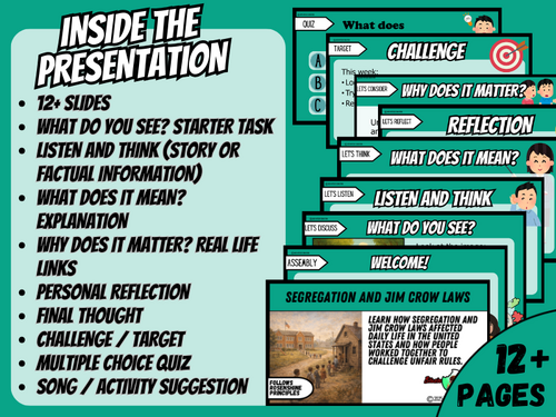 Segregation & Jim Crow Laws | Assembly Presentation | Year 5/6 ...
