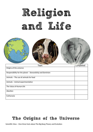 Religion and Life Revision Booklet AQA Religious Studies | Teaching ...