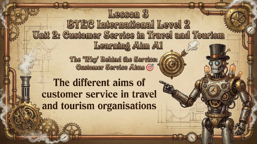 BTEC International Level 2 Travel & Tourism A1 L3 | Teaching Resources