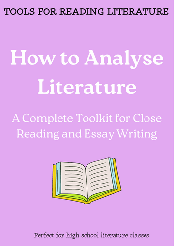 How to Analyse Literature – Printable Literary Elements Toolkit (GCSE ...
