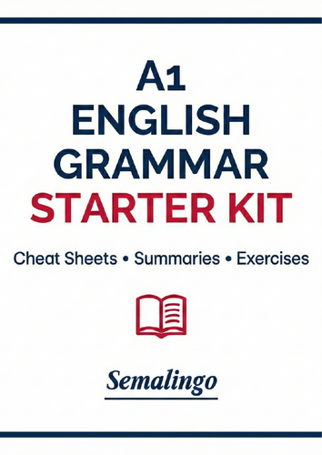 A1 English Grammar Starter Kit (Free PDF Download) | Teaching Resources