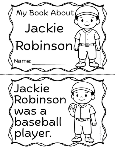 My Book About Jackie Robinson | Kindergarten–1st Grade Mini Book ...