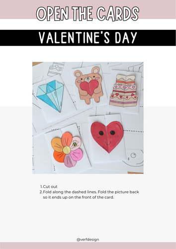 Valentine’s Cards - Printable Craft for Kids | Teaching Resources