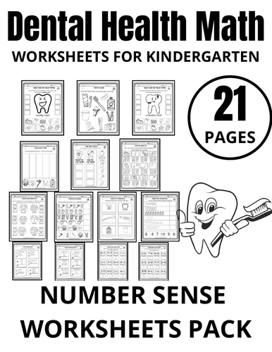 Dental Health Math & Number Sense Worksheets | Teaching Resources