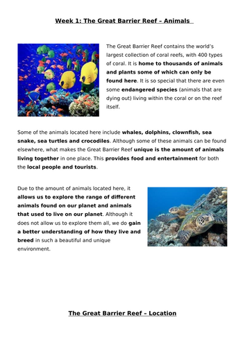 Ocean Ecosystems – Coral Reefs, Deep Sea and Trenches (KS3 Geography ...