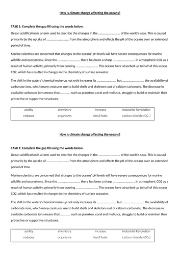 Climate Change and the Oceans (KS3 Geography Lesson 5) | Teaching Resources