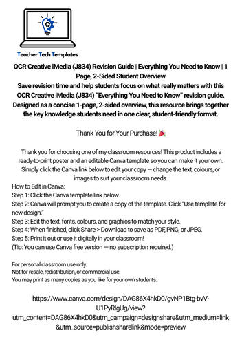 OCR Creative iMedia (J834) Revision Guide | Everything You Need to Know ...