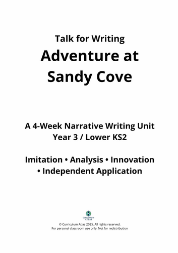 Talk for Writing – Adventure at Sandy Cove | 4-Week Narrative Writing ...