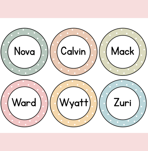 Free Printable Student Name Tags, Free Boho Name Labels, Cubby Tags ...