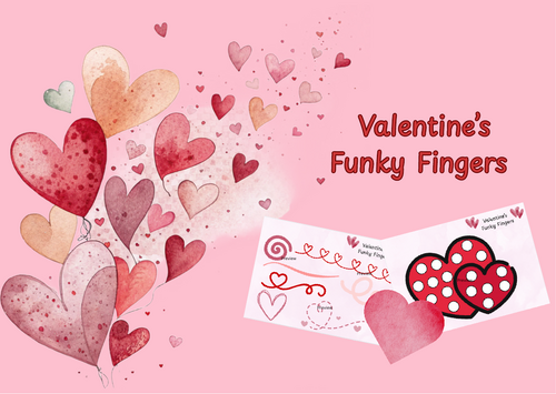 Valentine's Day Funky Fingers | Teaching Resources