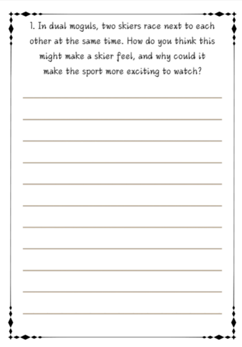 Dual Moguls Winter Olympics Italy 2026 | A Student Reading Guide and ...
