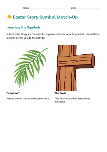 EYFS/ Yr 1 The Easter Story powerpoint and activity sheet | Teaching Resources