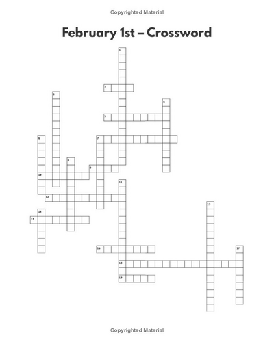 On This Day: February – Daily History Crosswords and Wordsearches for ...