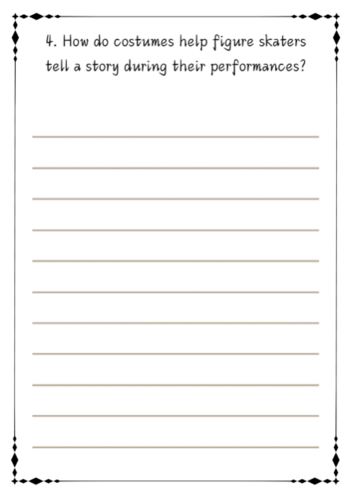 Figure Skating Nonfiction Text & Worksheets for Kids, Winter Olympics ...