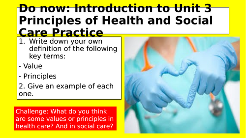 Introduction to Unit 3 Principles of Health and Social Care Practice ...