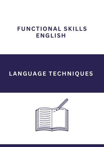 Functional Skills English Language Techniques - Reading Level 2 - 4X ...
