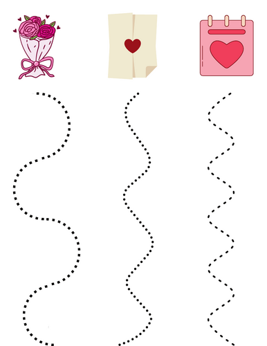 Valentine Scissor Skills – Fine Motor Cutting Practice | Teaching Resources