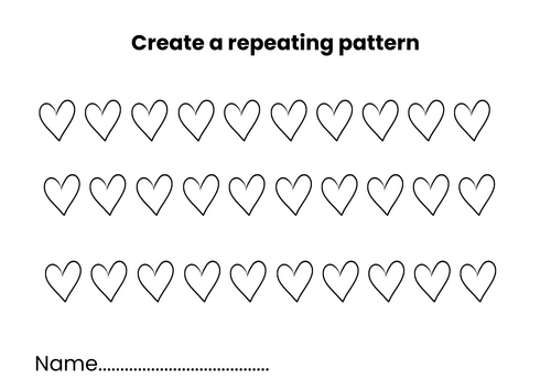 Valentine’s Day Colour Repeating Patterns – EYFS Resource | Teaching ...