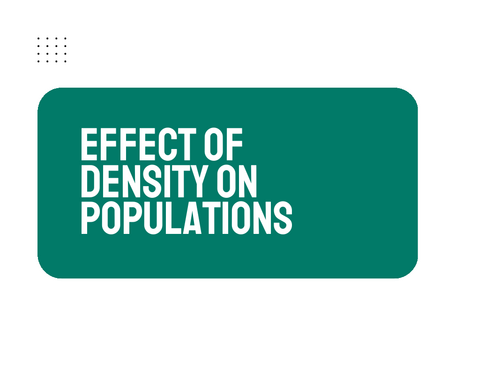AP Biology Unit 8: Effect of Density on Population | Teaching Resources