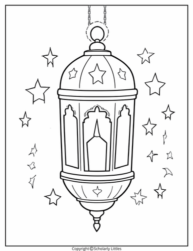 Ramadan & Eid Coloring Pages Islamic Holiday | Teaching Resources