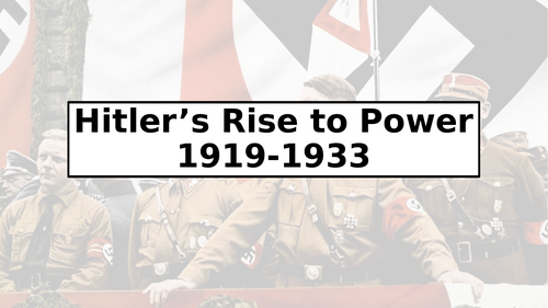 Hitler's Rise to Power Revision | Teaching Resources