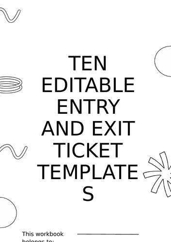 Daily Entry & Exit Tickets | Grades 3-5 | Editable+Print | Formative ...