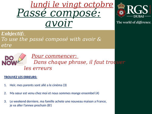 iGCSE French - Module 1: Qui suis-je? | Teaching Resources
