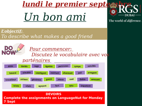 iGCSE French - Module 1: Qui suis-je? | Teaching Resources