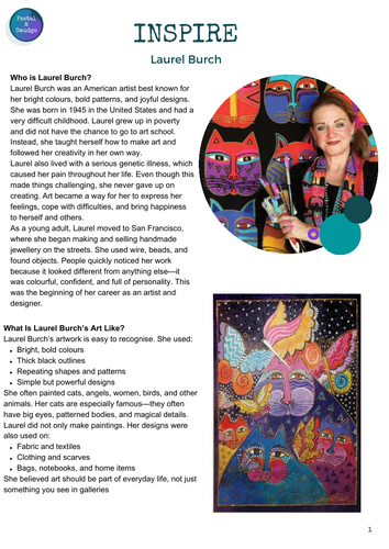 KS2 & KS3 Laurel Burch Cat Sculpture Lesson | Teaching Resources