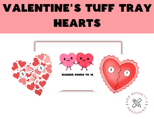 Valentine's Number Bonds to 10 Hearts | Teaching Resources