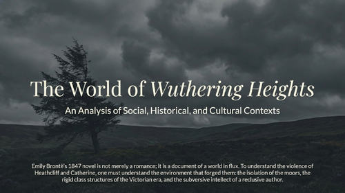 Wuthering Heights Teaching Unit with Immersive Classroom Game Senior ...