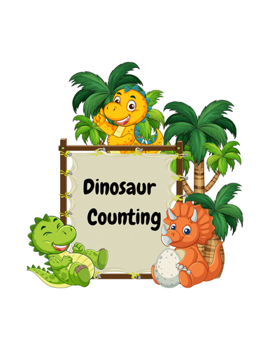 Dinosaur Counting Worksheets 1–10 | Count & Write Numbers | Preschool ...