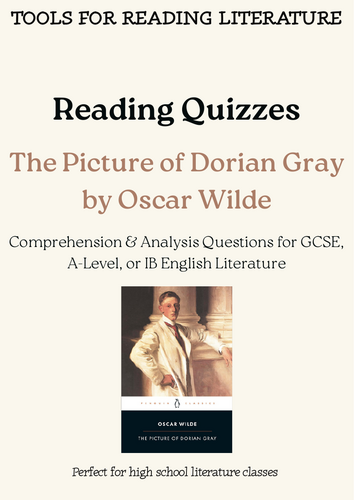 The Picture of Dorian Gray Reading Quizzes – The Whole Novel | GCSE & A ...