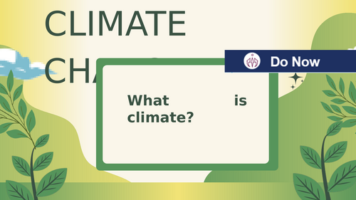 KS3 Climate change unit - Lesson 1 - What is climate change | Teaching ...