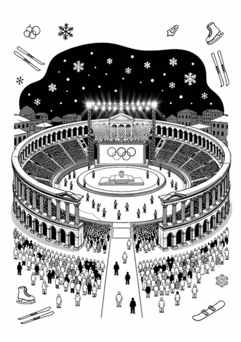 2026 Winter Olympics Closing Ceremony Coloring Pages for Kids Printable ...