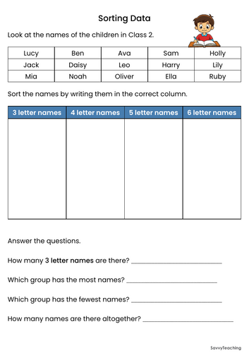 Year 2 Maths Statistics Worksheets – Data Handling, Tally Charts ...