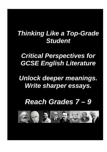 Critical Theory Made Easy – GCSE Literature Postcard Activities ...