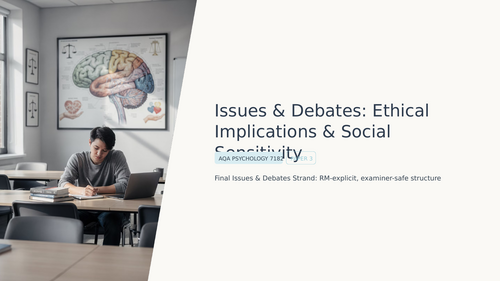 AQA 7182 A Level Psychology Psychological Debates Paper 3 | Teaching ...