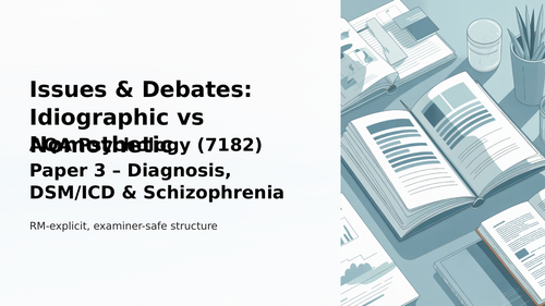 AQA 7182 A Level Psychology Psychological Debates Paper 3 | Teaching ...