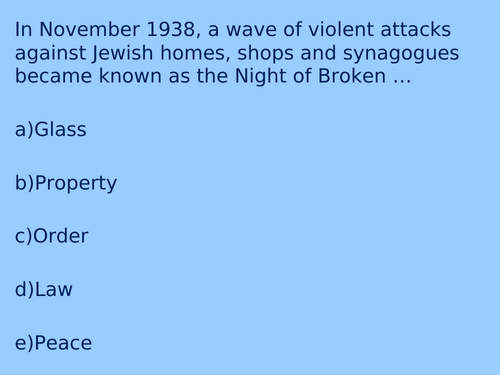 Kristallnacht Lesson: How Far Were Ordinary Germans Responsible? GCSE ...