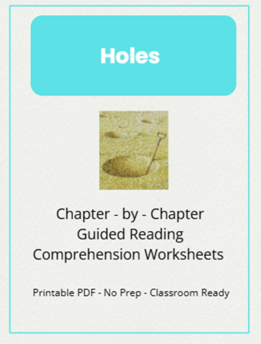 Holes by Louis Sachar – Complete Guided Reading Questions (All Chapters ...
