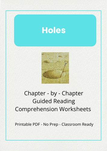 Holes by Louis Sachar – Complete Guided Reading Questions (All Chapters ...