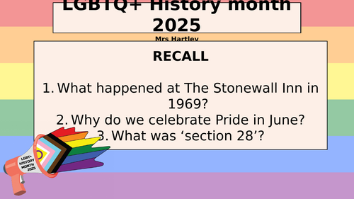 LGBTQ+ history month and pride assemblies/assembly | Teaching Resources