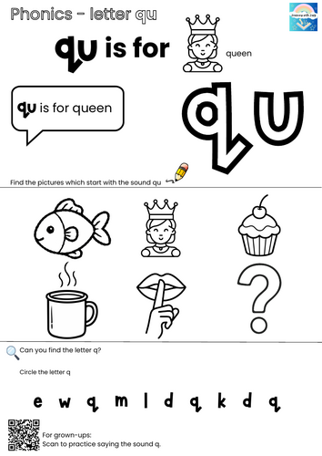 Phonics – Letter qu | Find, Match & Identify the qu Sound | Teaching ...