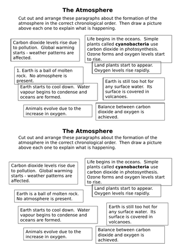 GCSE AQA C13 Earth's atmosphere powerpoints, exam questions and ...