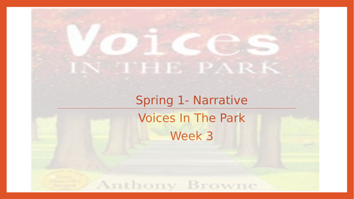 Talk for Writing- Voice in the Park- KS1 | Teaching Resources